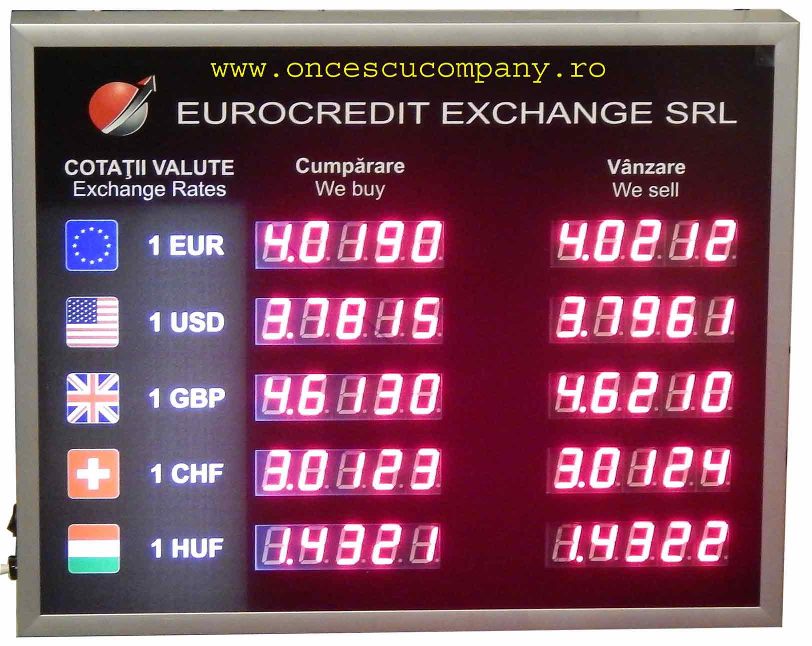 Tabele schimb curs valutar | Categorii de Produse | Oncescu Company ...